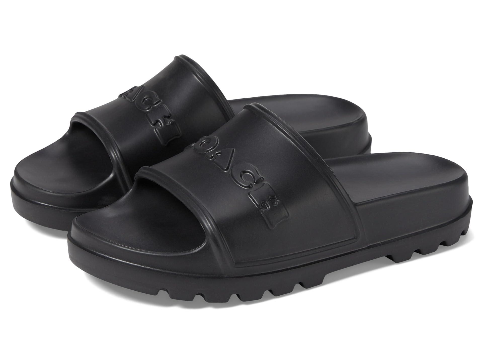 COACH Jesse Slide in Black | Lyst