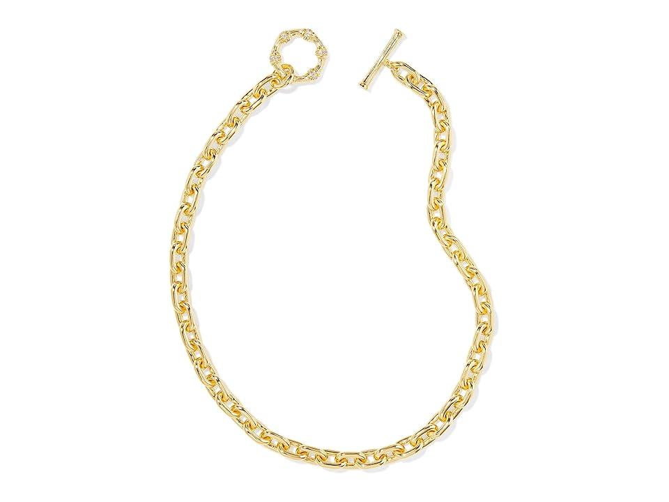 Kendra Scott Maura Chain Necklace ( Crystal) Necklace in Black | Lyst