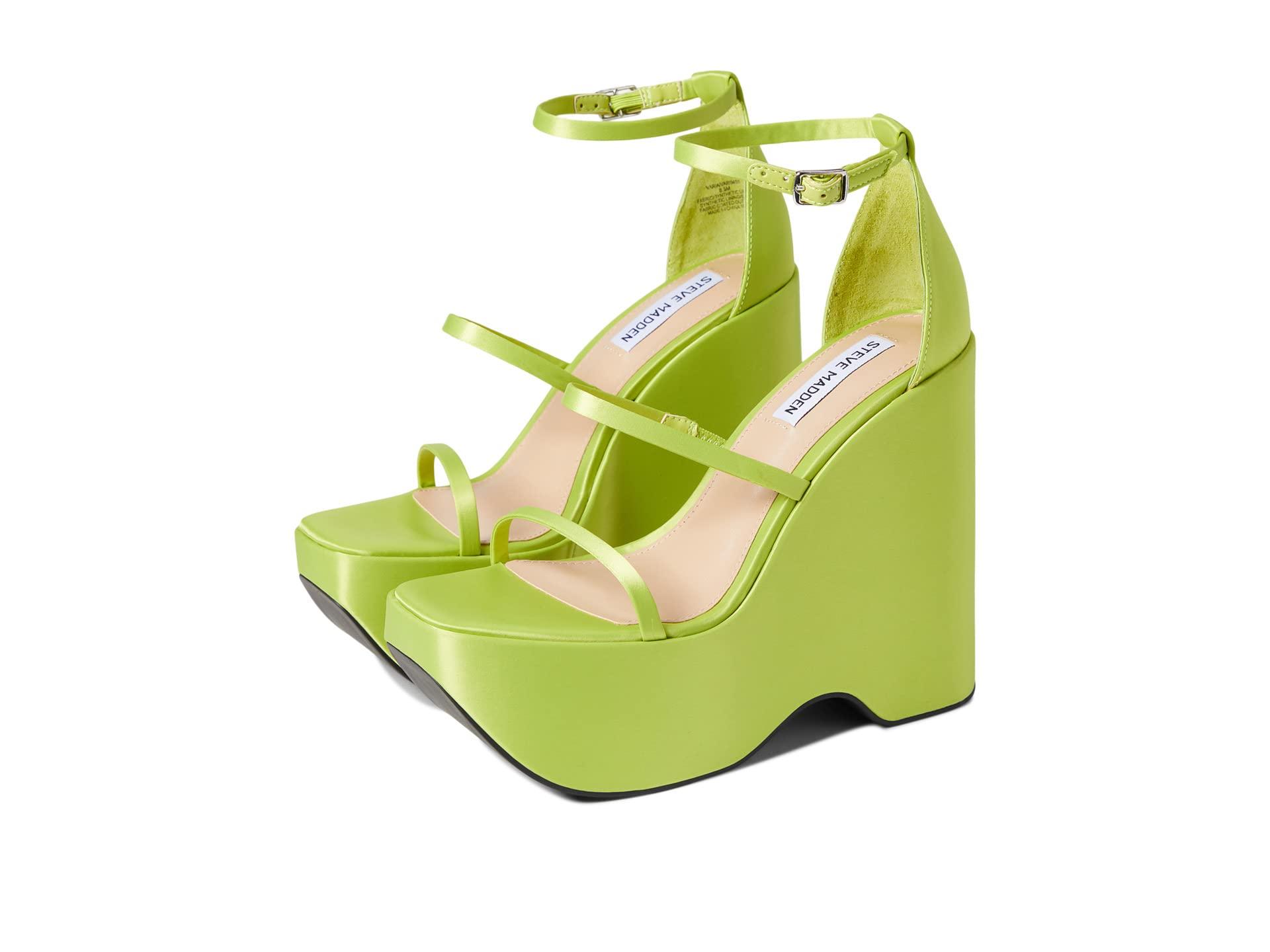 Green Wedges Heels