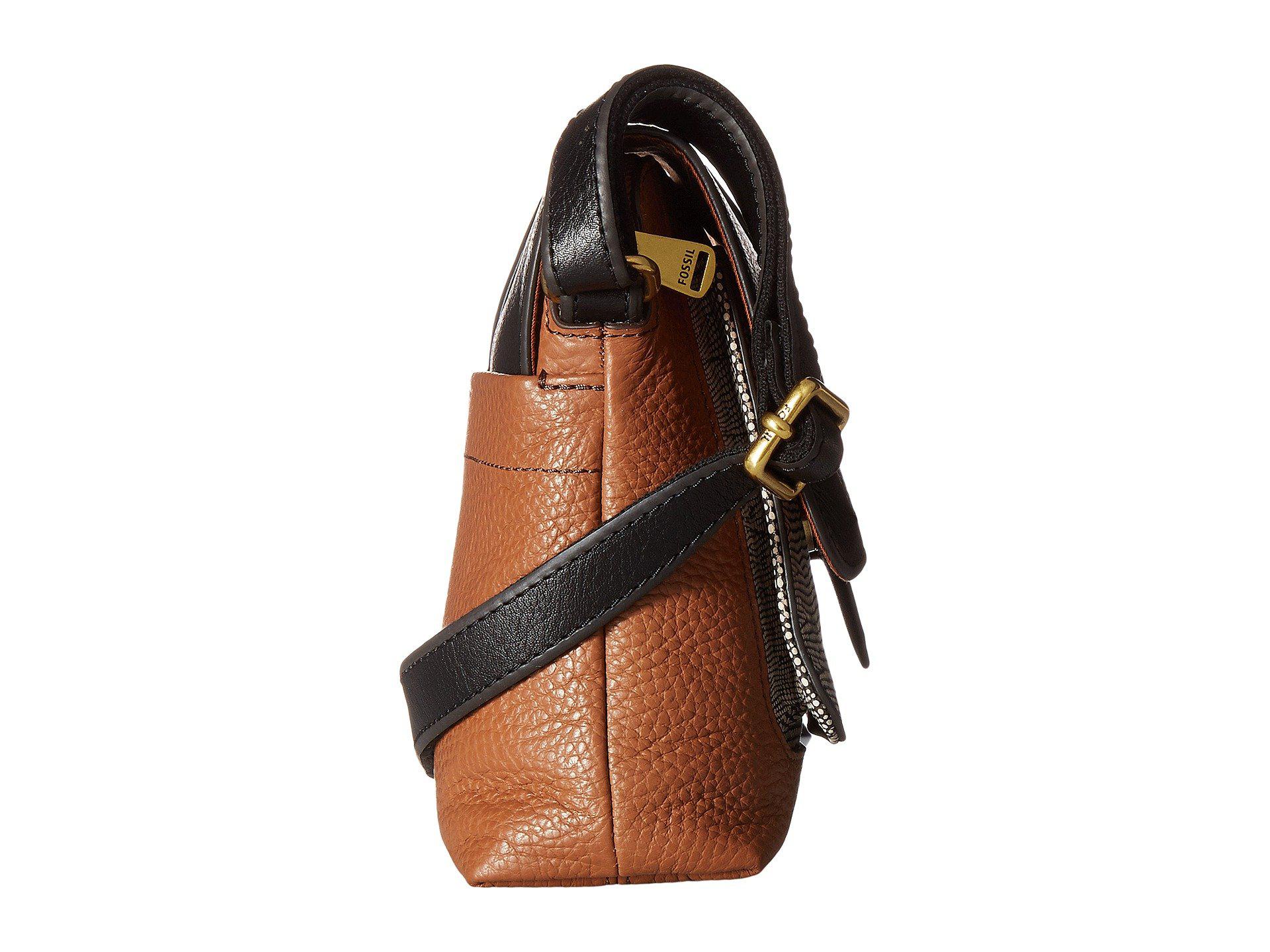 Fossil Kinley Crossbody Leather Handbag With Adjustable Strap ...