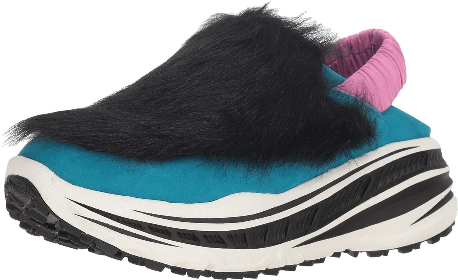 UGG Leather Fluffy Runner in Black - Lyst