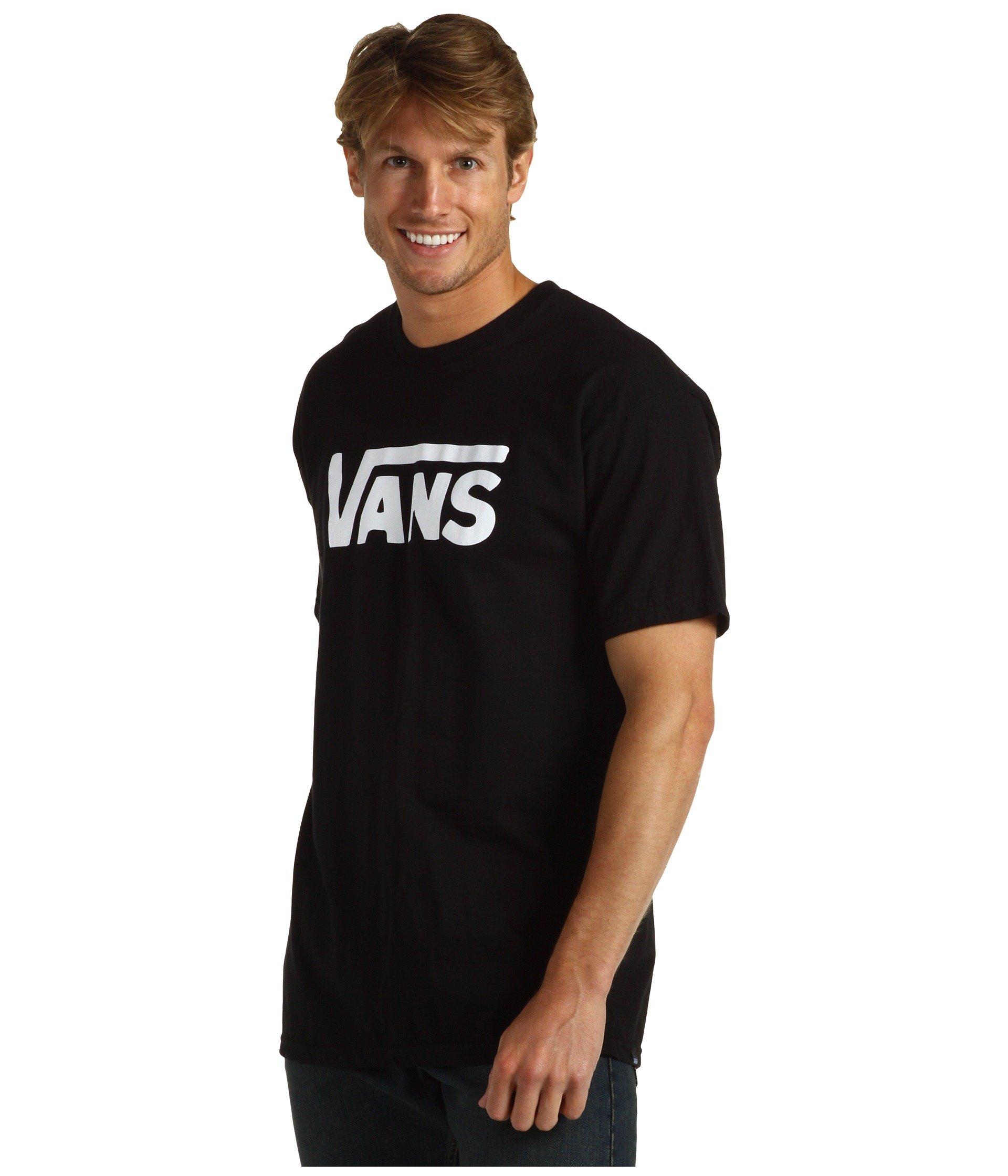 Vans Classic Logo T-shirt in Black/ White (Black) for Men - Save 52% - Lyst