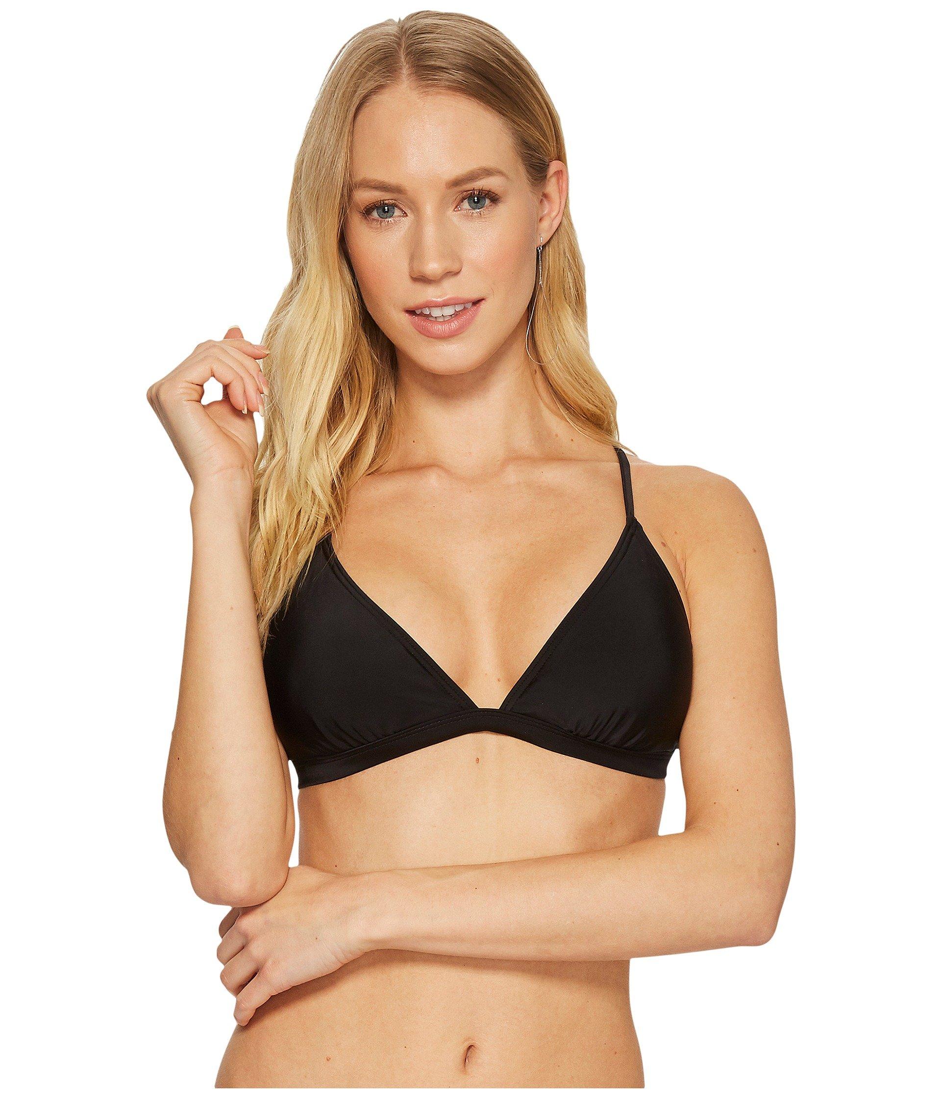 Rip Curl Synthetic Classic Surf Cross Back Bikini Top In Black Lyst