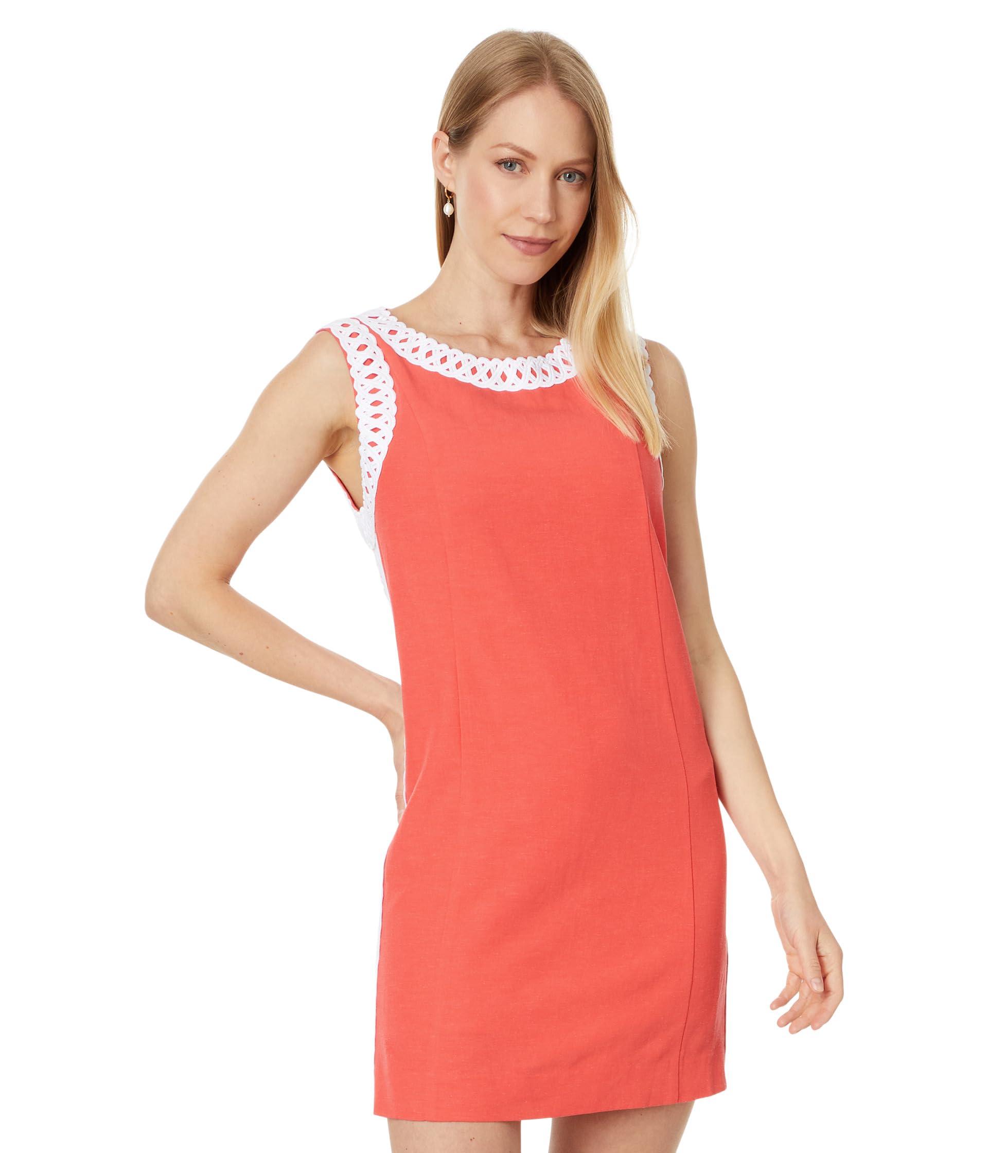 Lilly Pulitzer Sadie Shift Romper in Red | Lyst