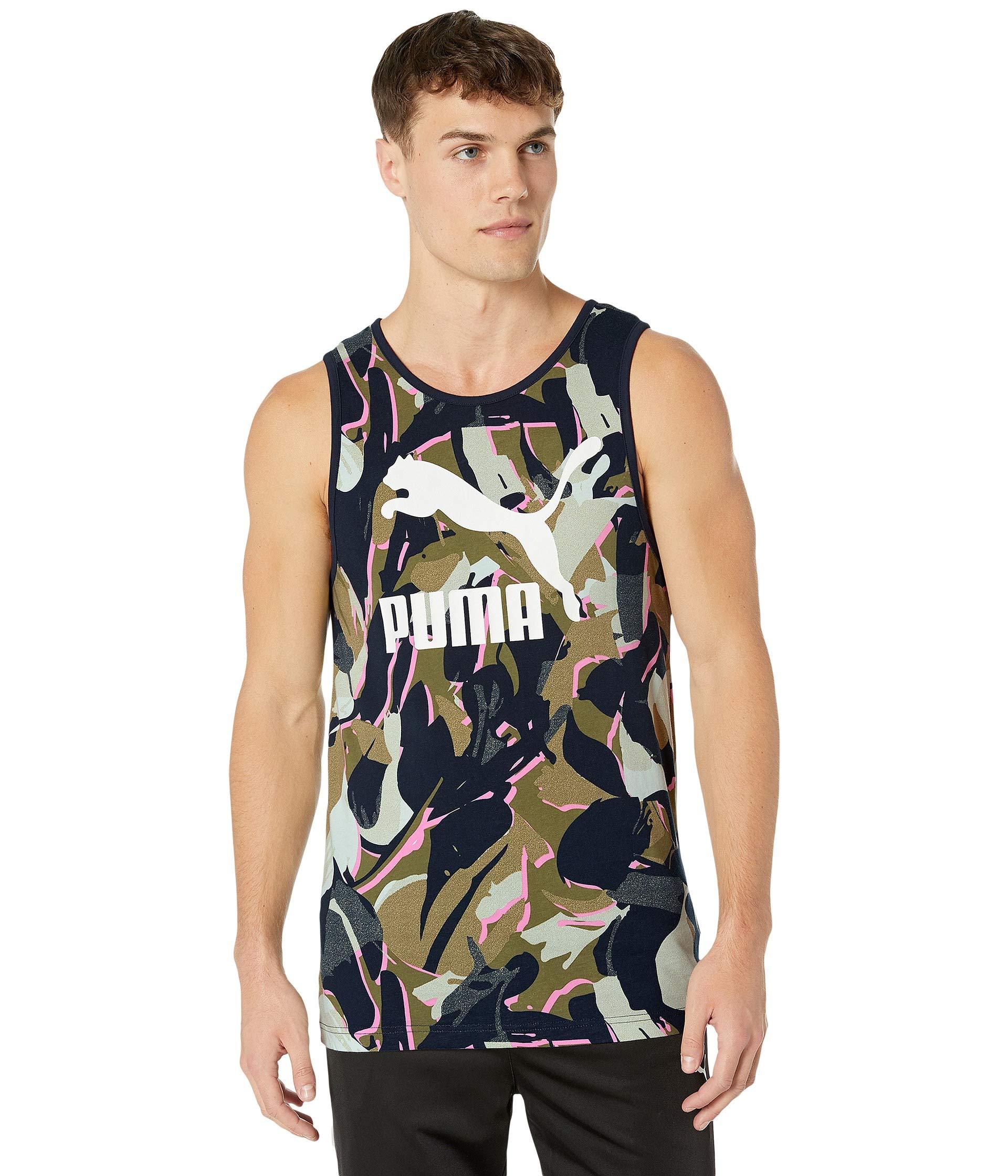 PUMA Cotton Printed Tank Top for Men - Save 42% - Lyst