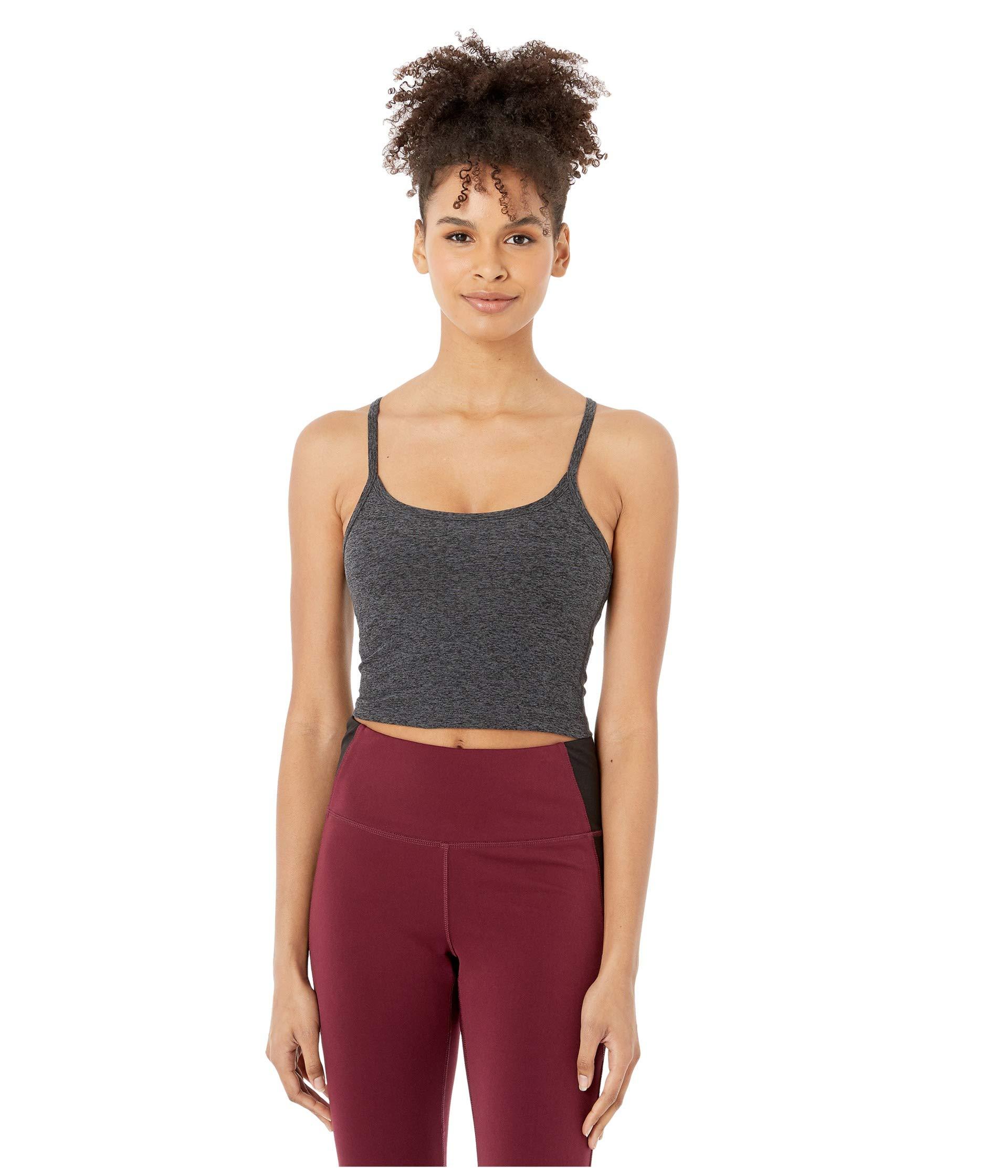 Beyond Yoga Synthetic Spacedye Slim Racerback Cropped Tank Top in Black - Lyst