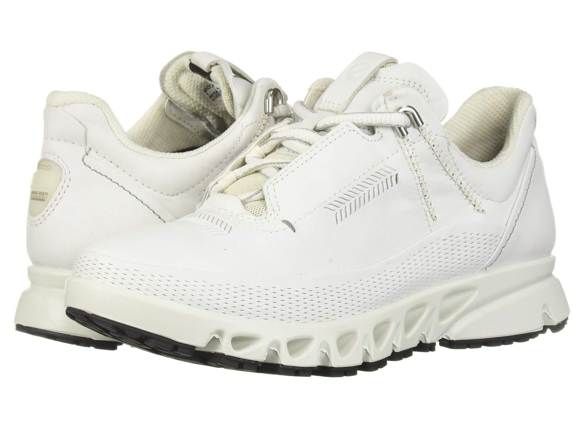 Ecco Leather Multi-vent Lace Gore-tex in White - Lyst