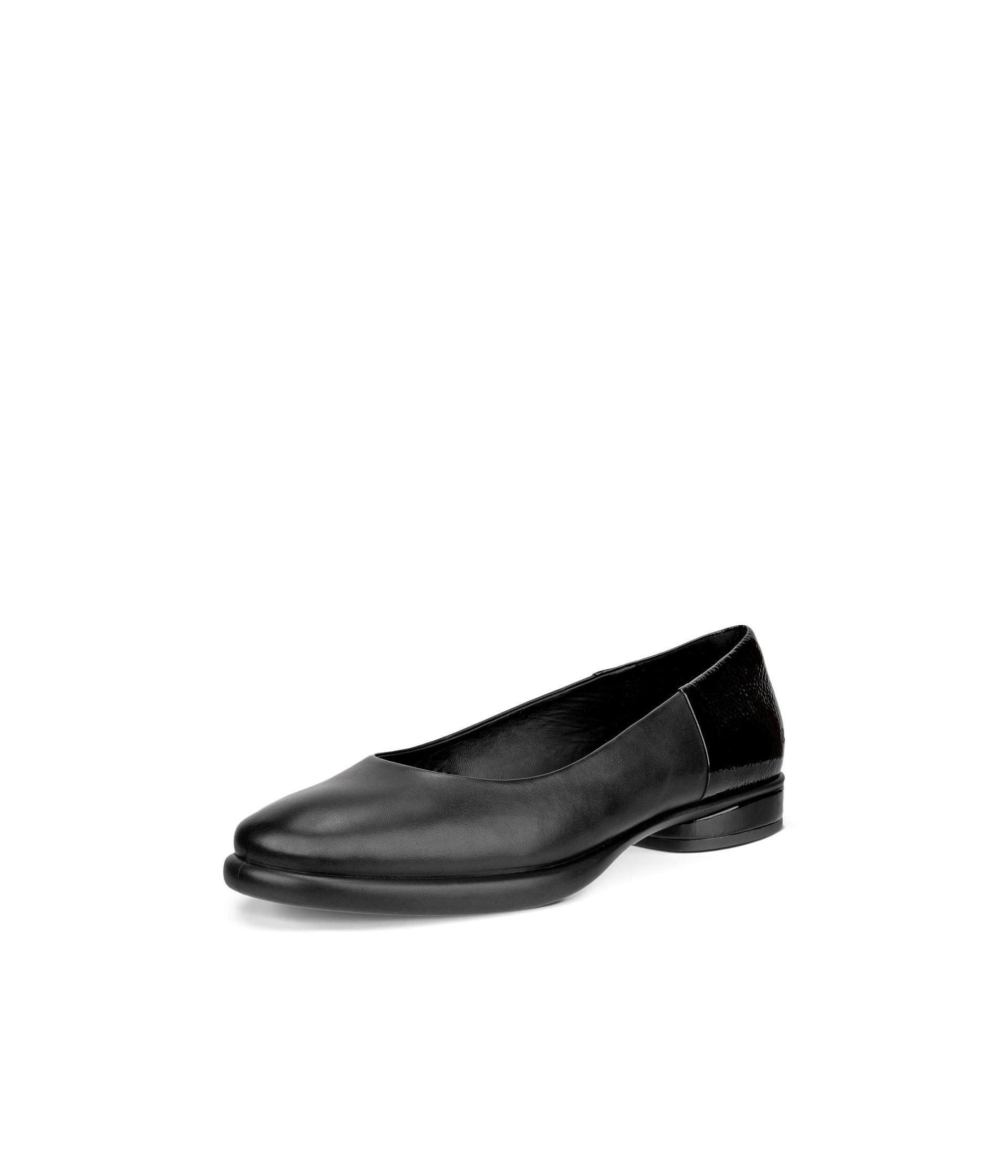 Ecco Sculpted Luxe Ballerina in Black | Lyst