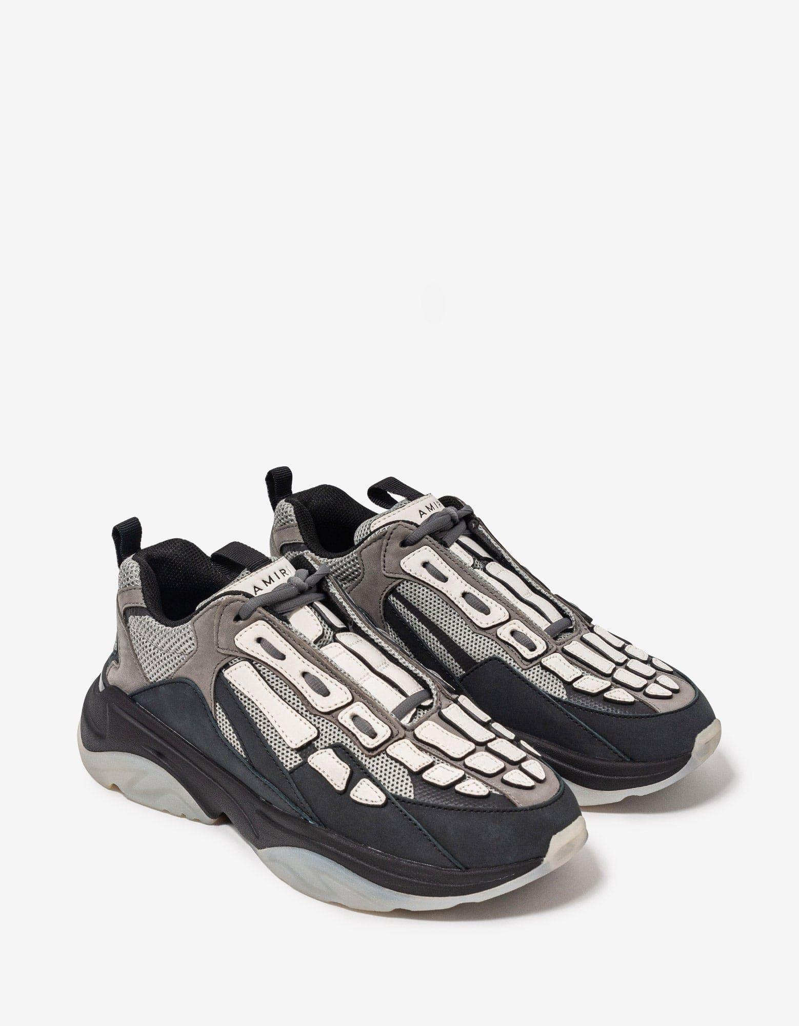 Amiri Bone Runner Black & Grey Trainers for Men | Lyst