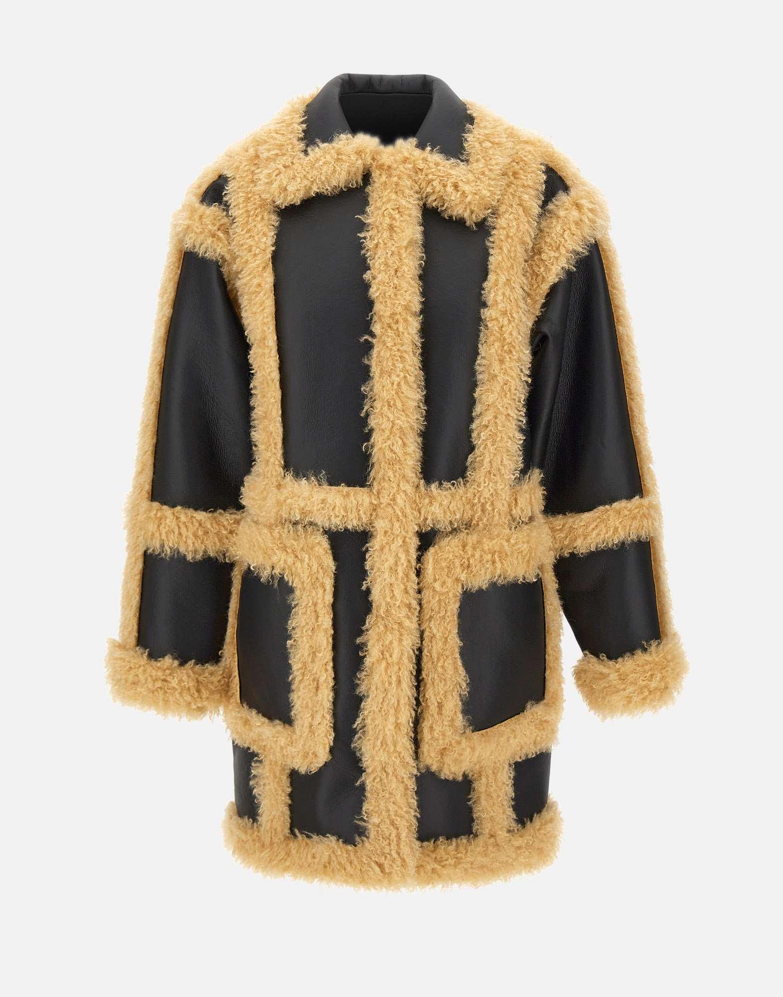 Stand Studio Hadlee Faux Shearling Coat in Metallic | Lyst UK